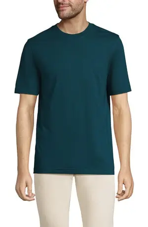 LANDS' END Super-t Short Sleeve T-shirt Evening Teal