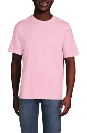 LANDS' END Super-t Short Sleeve T-shirt Light Rose Pink