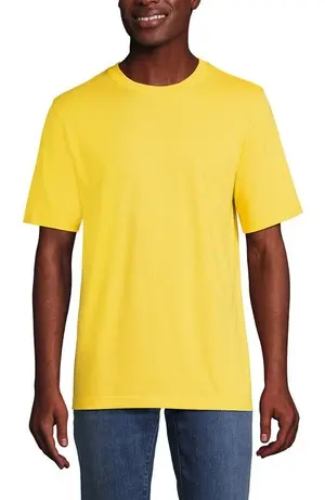 LANDS' END Super-t Short Sleeve T-shirt Primrose Yellow