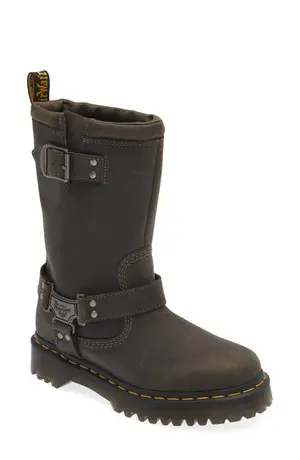 Dr. Martens Anistone Harness Boots - Charcoal G