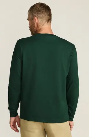 LANDS' END Super-t Long Sleeve T-shirt - Pine Valley