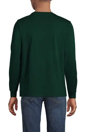 LANDS' END Super-t Long Sleeve T-shirt - Pine Valley