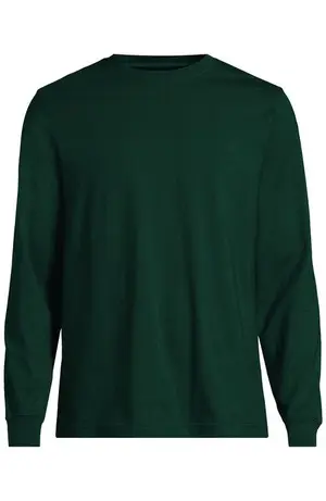 LANDS' END Super-t Long Sleeve T-shirt - Pine Valley