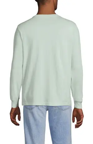 LANDS' END Super-t Long Sleeve T-shirt - Soft Mint Green