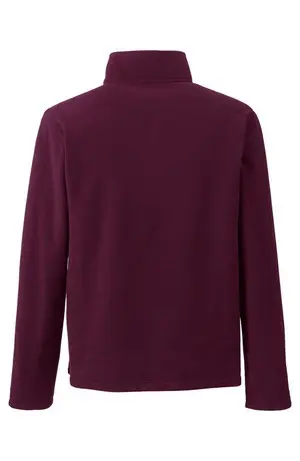 LANDS' END Lightweight Quarter Zip Fleece Pullover - Burgundy