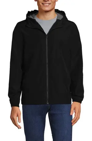 LANDS' END School Uniform Rain Jacket - Black
