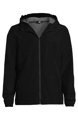 LANDS' END School Uniform Rain Jacket - Black
