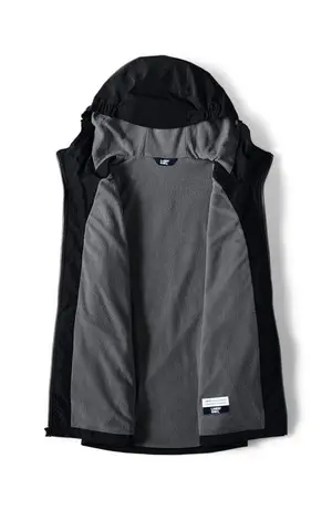 LANDS' END School Uniform Rain Jacket - Black