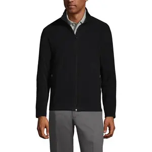 LANDS' END Full-zip Mid-weight Fleece Jacket - Black