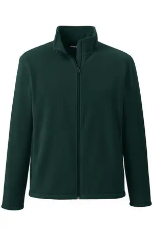 LANDS' END Full-zip Mid-weight Fleece Jacket - Evergreen