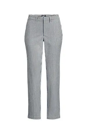 LANDS' END Mid Rise Classic Straight Leg Ankle Chino Pants - Light Stone