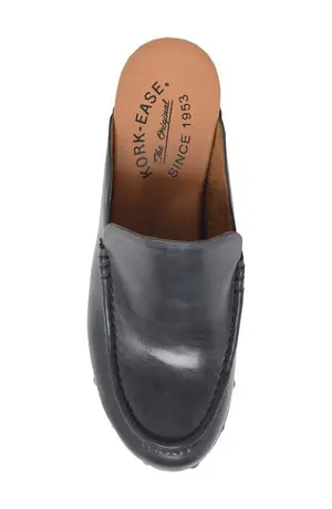 Kork-Ease® Spencer Platform Clog - Black Leather