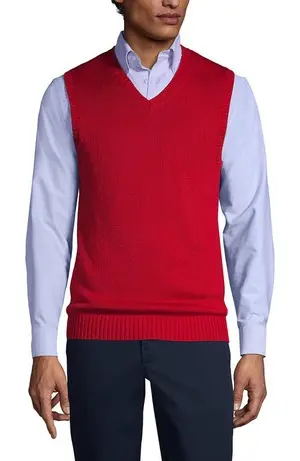 Lands' End Checks Sweaters For Men