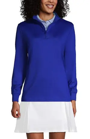 Lands' End Quarter Zip Performance Tops For Women