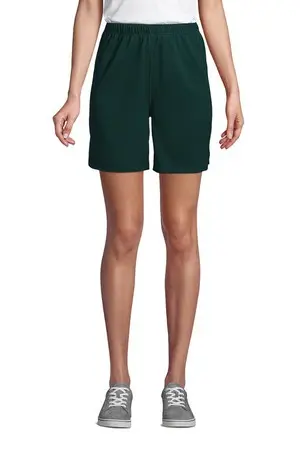 LANDS' END School Uniform Mesh Gym Shorts - Evergreen