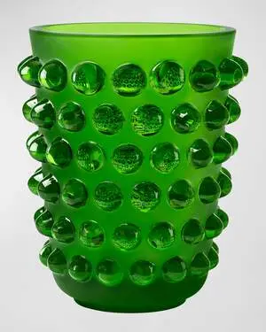 Lalique Mossi Vase, 8.3" One-color