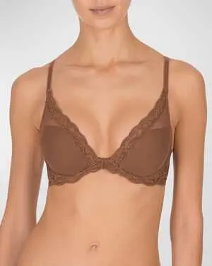 Natori Feathers Contour Plunge Bra Cinnamon