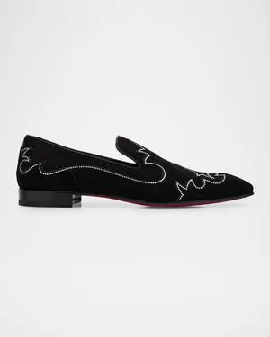 Christian Louboutin Almond Toe Loafers For Men
