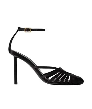 FERRAGAMO Ermelia Satin Pumps - Black