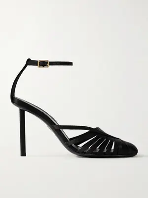 FERRAGAMO Ermelia Satin Pumps - Black