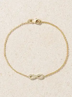 JENNIFER MEYER Infinity 18-karat Diamond Bracelet