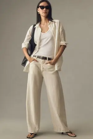 Citizens Of Humanity Brynn Drawstring Linen Trouser Pants