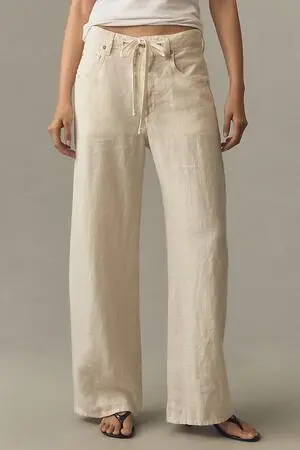Citizens Of Humanity Brynn Drawstring Linen Trouser Pants