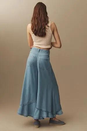 PILCRO Flounce High-rise Ultra Flare Jeans