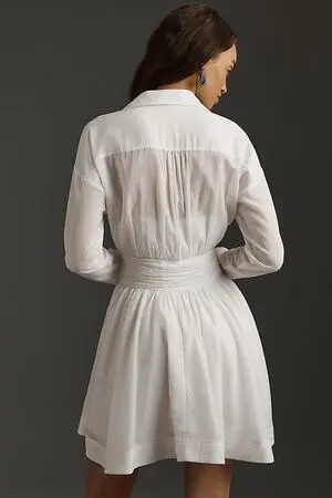 Maeve Long-sleeve Mini Shirt Dress