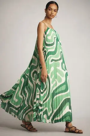 green emerald velvet dress Farm Rio main image 1