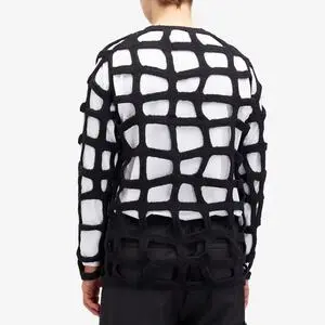 Comme Des Garçons Garment Treated Grid Knit