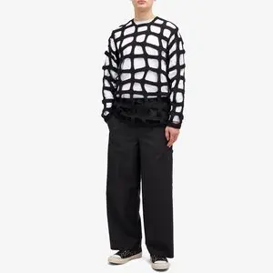 Comme Des Garçons Garment Treated Grid Knit