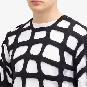 Comme Des Garçons Garment Treated Grid Knit