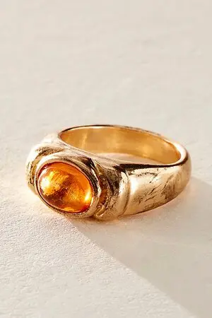 Free People Free People Artistry Ring Gold/tigers Eye