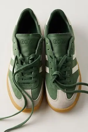 Gola Viper Leather Sneakers - Exclusive Evergreen/off White