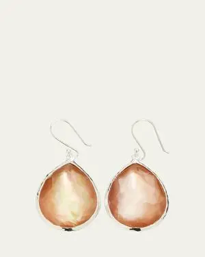 Ippolita Ippolita Sterling Silver Teardrop Earrings Brown Shell