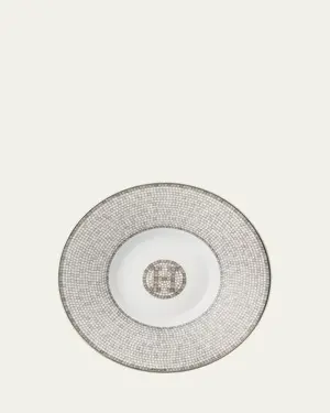 Hermès Mosaique Au 24 Platinum Coffee Cup And Saucer Set - Multi