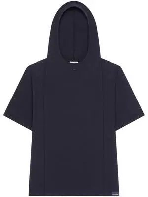 COURREGES Hooded T-shirt - Black
