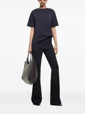 COURREGES Hooded T-shirt - Black
