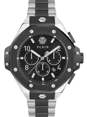 Philipp Plein Octagon Chronograph Stainless Steel Watch