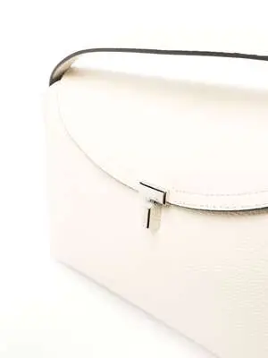 TOTEME T-lock Leather Shoulder Bag - White