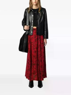 Zadig&Voltaire Joyo Soft Long Skirt - Red