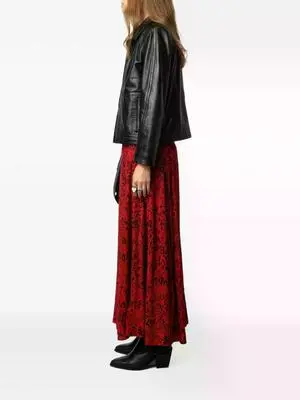 Zadig&Voltaire Joyo Soft Long Skirt - Red