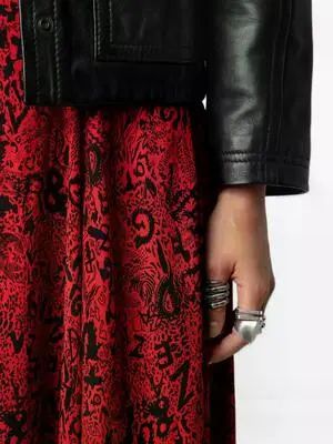 Zadig&Voltaire Joyo Soft Long Skirt - Red