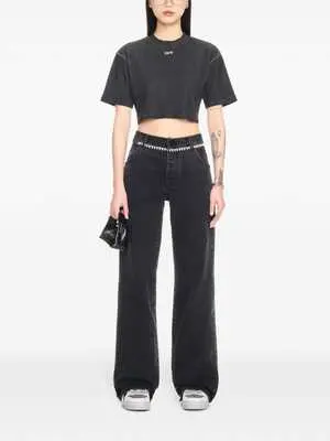 Off-White Logo-embroidered T-shirt