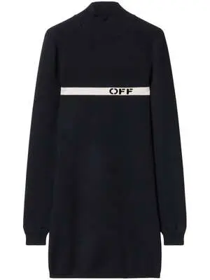 Off-White Intarsia-knit Logo Dress