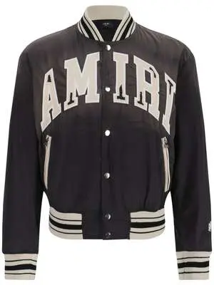Amiri Sun-faded Bomber Jacket - Black