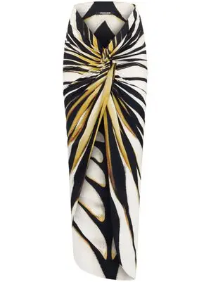 Roberto Cavalli Ray Of -print Pareo - Gold