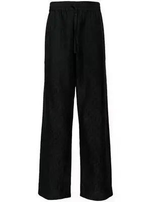 Off-White Cotton-silk Blend Trousers