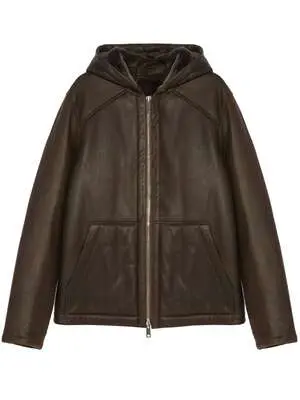 YVES SALOMON Hooded Sheepskin Jacket